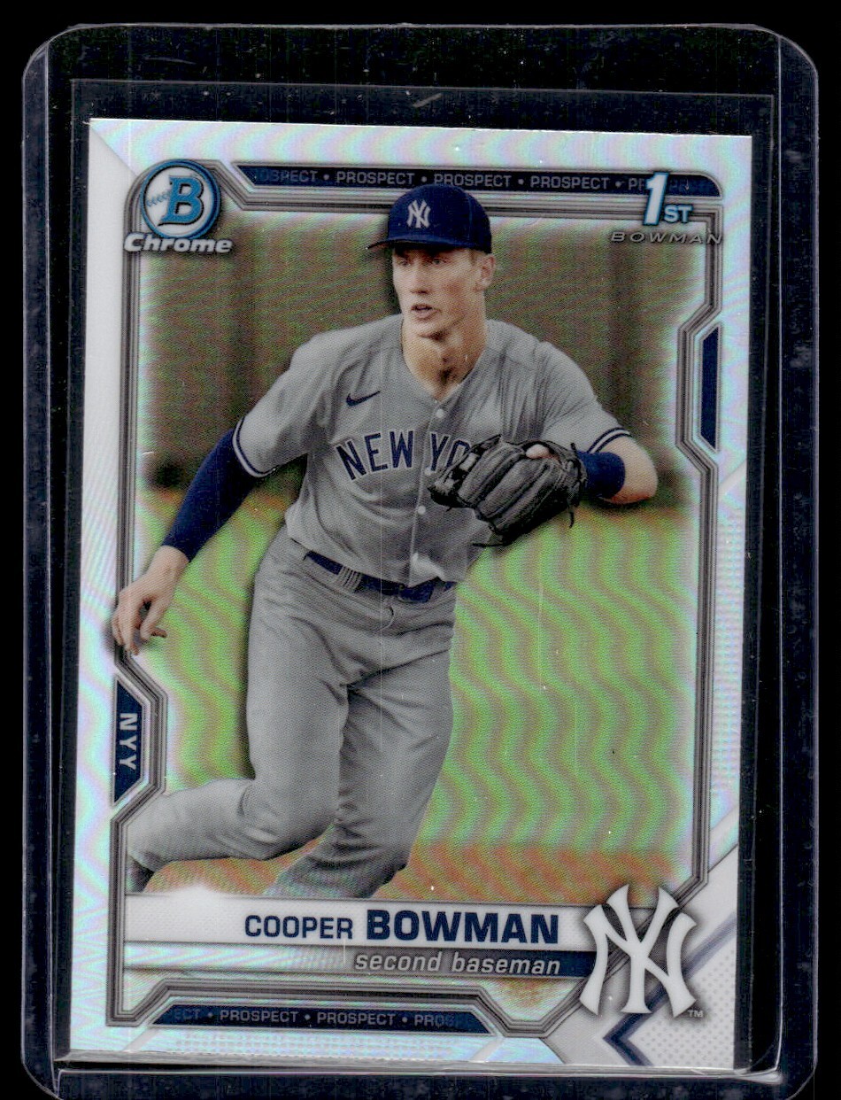 2021 Bowman Draft Chrome Refractor Cooper Bowman New York Yankees #BDC ...