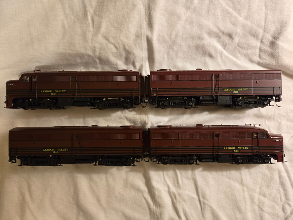 Proto 2000 A-B-B-A FA1 Lehigh Valley Locomotives, All Powered, DCC ...
