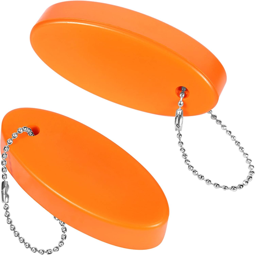 Oval Float Keychain Floating Key Ring for Boating Fishing Sailing ...