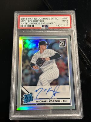 Michael Kopech rc psa 9 optic holo rated rookie auto signature | eBay