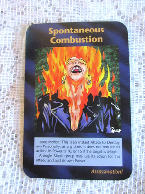 Spontaneous Combustion ASSASSINS ULTRA RARE ILLUMINATI INWO Card New ...