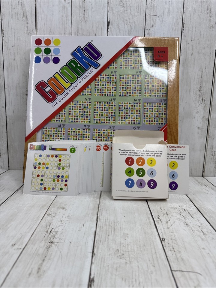 COLORKU Game Color-Sudoku Puzzle, 81 Balls, Solid Wood Board complete ...
