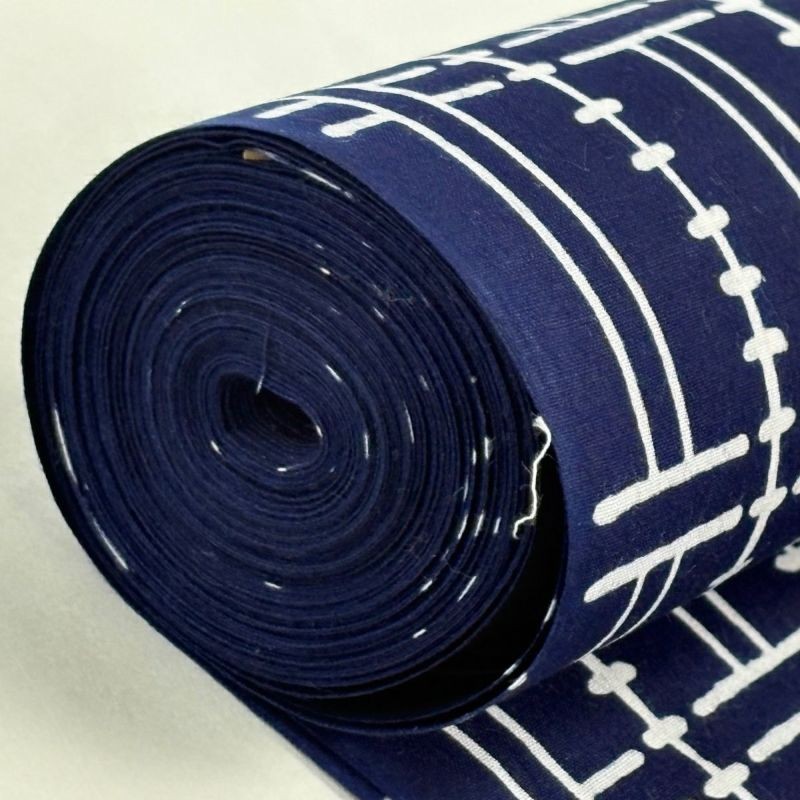 JAPANESE KIMONO FABRIC CLOTH BOLT DARK BLUE YUKATA COTTON AA6728 | eBay