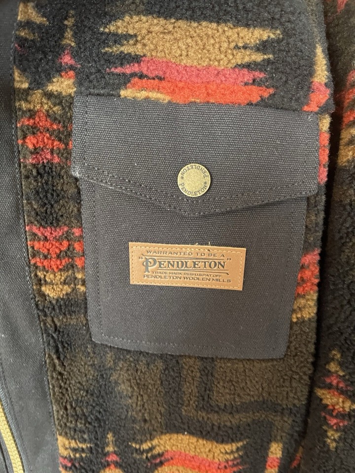 Pendleton Harding Printed Berber Jacket Western Native Pattern 2XL XXL ...