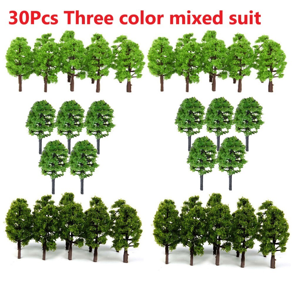 Model Tree Simulation Trees Handmade Landscape Light Green Medium Green ...