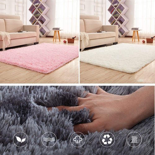 Long Hair Plush Carpet Square Imitation Wool Pad Soft Hairy Fur Rugs ...