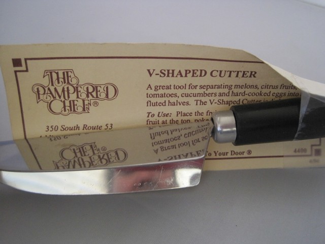 Pampered Chef V Shaped Cutter w/ Paper | eBay
