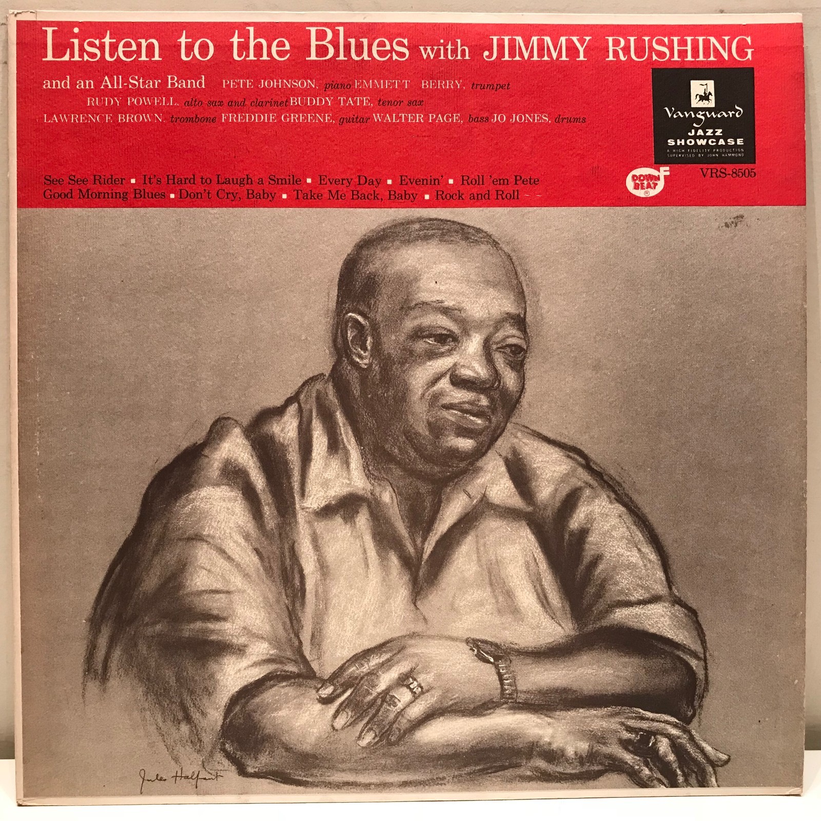 Listen to the Blues with Jimmy Rushing LP 1955 Vanguard VRS-8505 DG ...