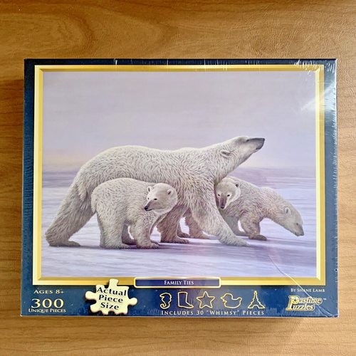 Pastime Jigsaw Puzzle Polar Bears Family Ties 300 Pieces 30 Whimsy ...