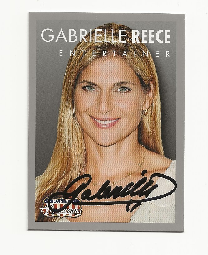 GABRIELLE REECE AUTOGRAPHED CARD | eBay