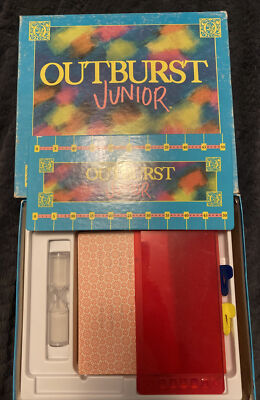 VINTAGE Outburst Junior Board Game Kids Children's Western Hersch 1989 ...
