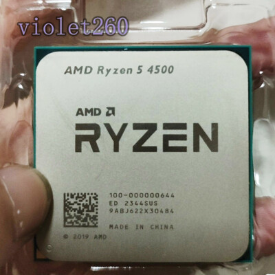 AMD Ryzen 5 4500 AM4 CPU Processor 3.6GHz 6 Core 12T 8MB Cache R5 4500 ...