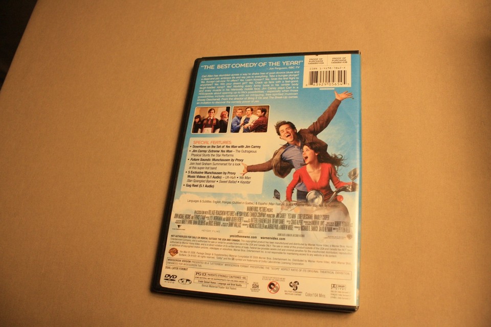 Yes Man ( DVD , 2009 , 2 DISC Special Edition ) Jim Carrey 883929056545 ...