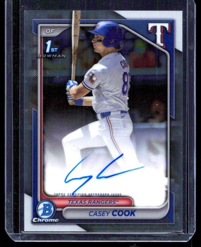 2024 Bowman Draft 1st Casey Cook Auto Texas Rangers #CPA-CCY | eBay