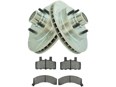 86PB78Z Front Brake Pad and Rotor Kit Fits 1992-1999 GMC C1500 Suburban ...