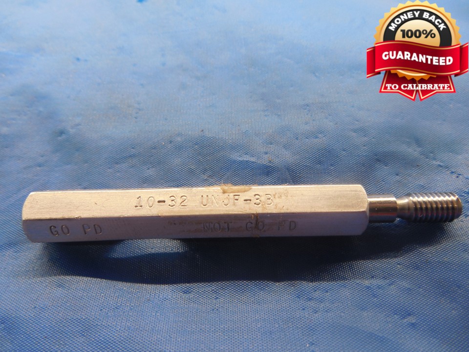 10 32 UNJF 3B THREAD PLUG GAGE #10 .190 .1900 NO GO ONLY P.D. = .1726 ...