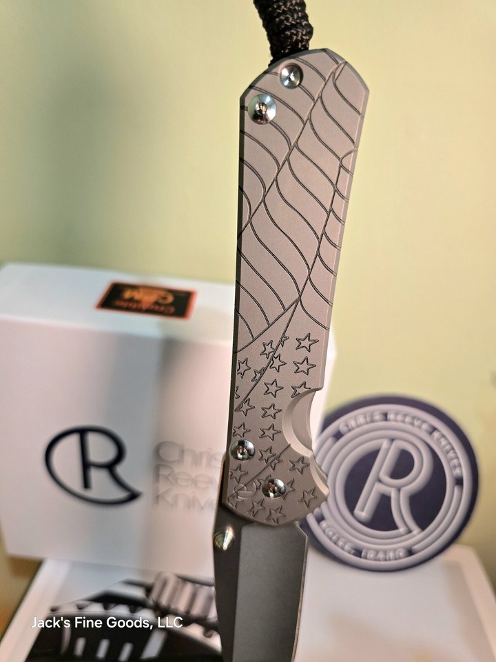 🌟CHRIS REEVE CRK*GLASS-BLASTED* LARGE SEBENZA 31 "FOREVER FLAG" FACTORY ...