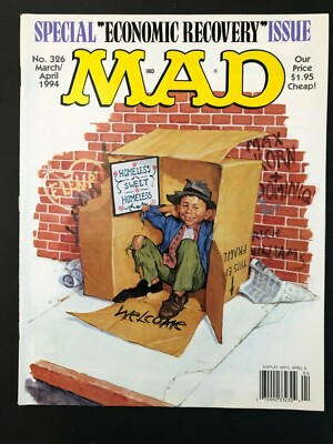 Mad Magazine March/April 1994 No 326 Special Economic Recovery Issue | eBay