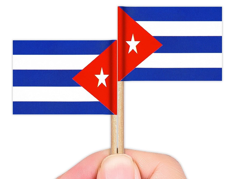 Cuba Flag Cuban Toothpick FlagsSmall Mini Cuba Cupcake Toppers Stick ...