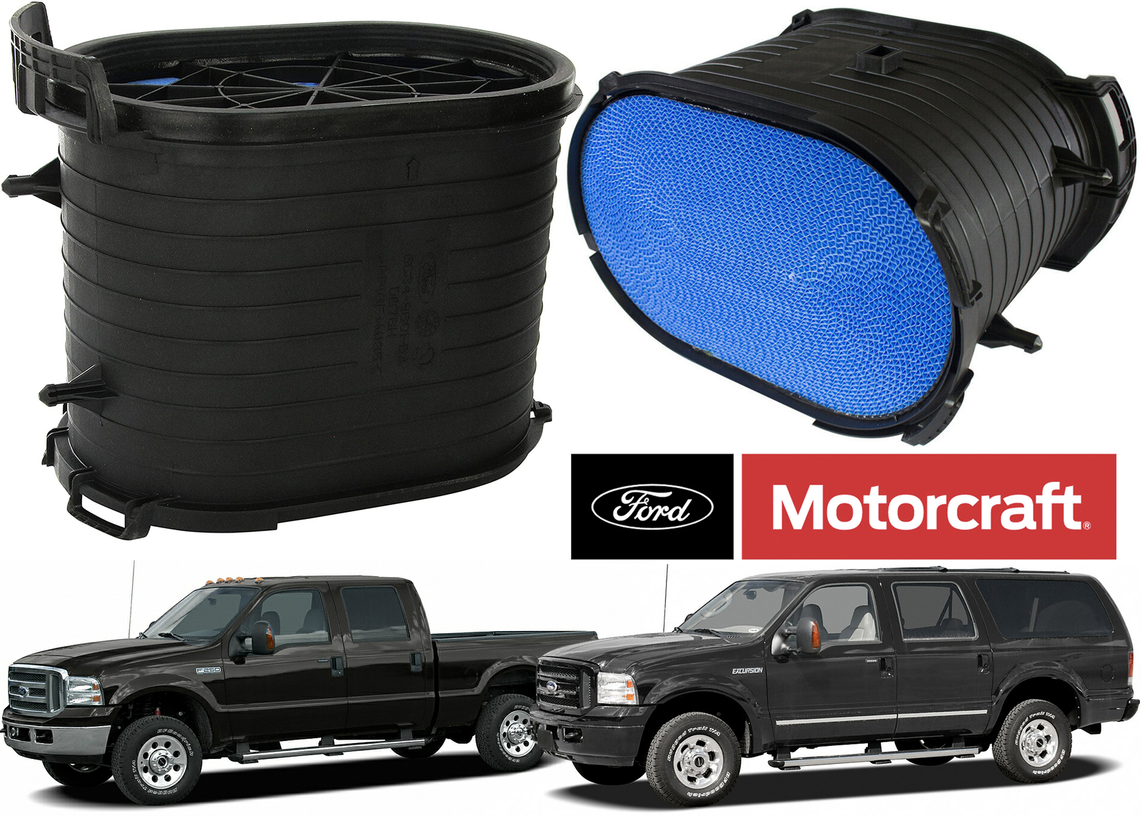 Motorcraft FA1778 Replacement Air Filter For 2003-2007 Ford Trucks New ...