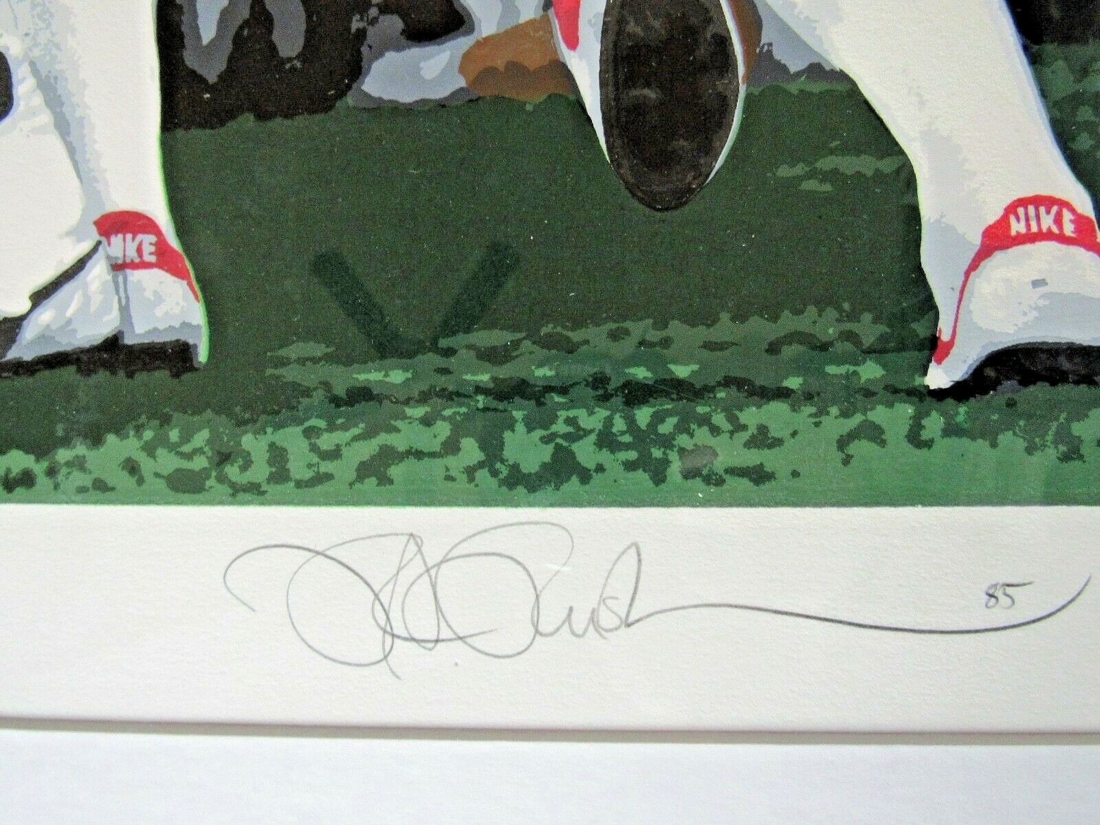 Framed OKLAHOMA STATE COWBOYS FOOTBALL Limited Ed Signed Serigraph ...
