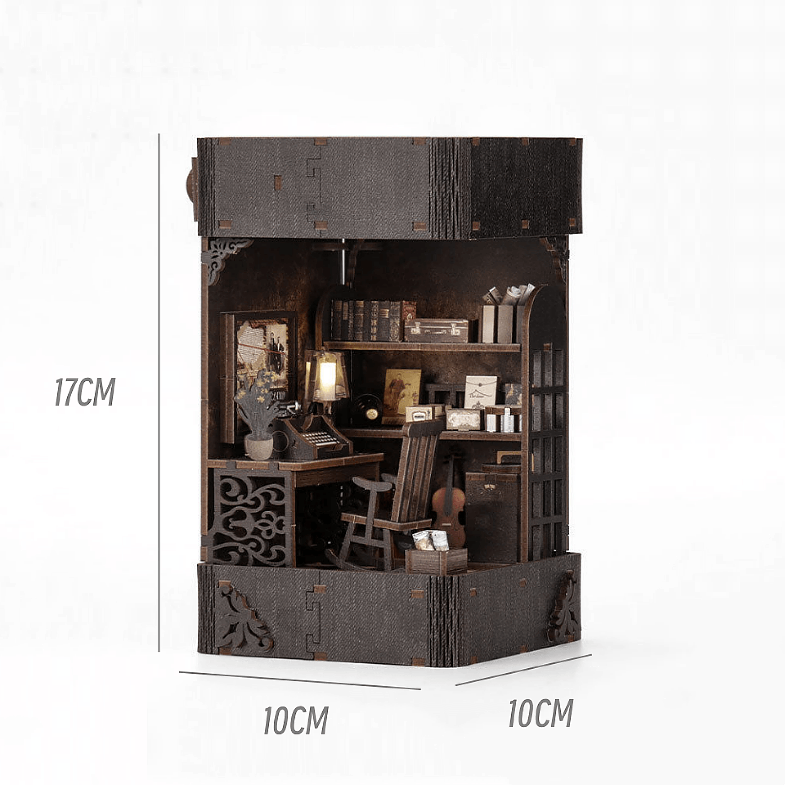 Mini Detective agency DIY Book Nook Kit, 3D Puzzle, Bookend Kits,Desk ...