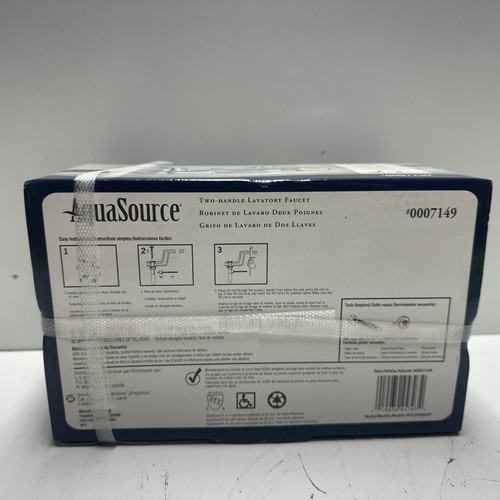 AQUASOURCE Chrome Finish 4" Centerset Mount Bathroom Faucet #0007149 Brand New | eBay