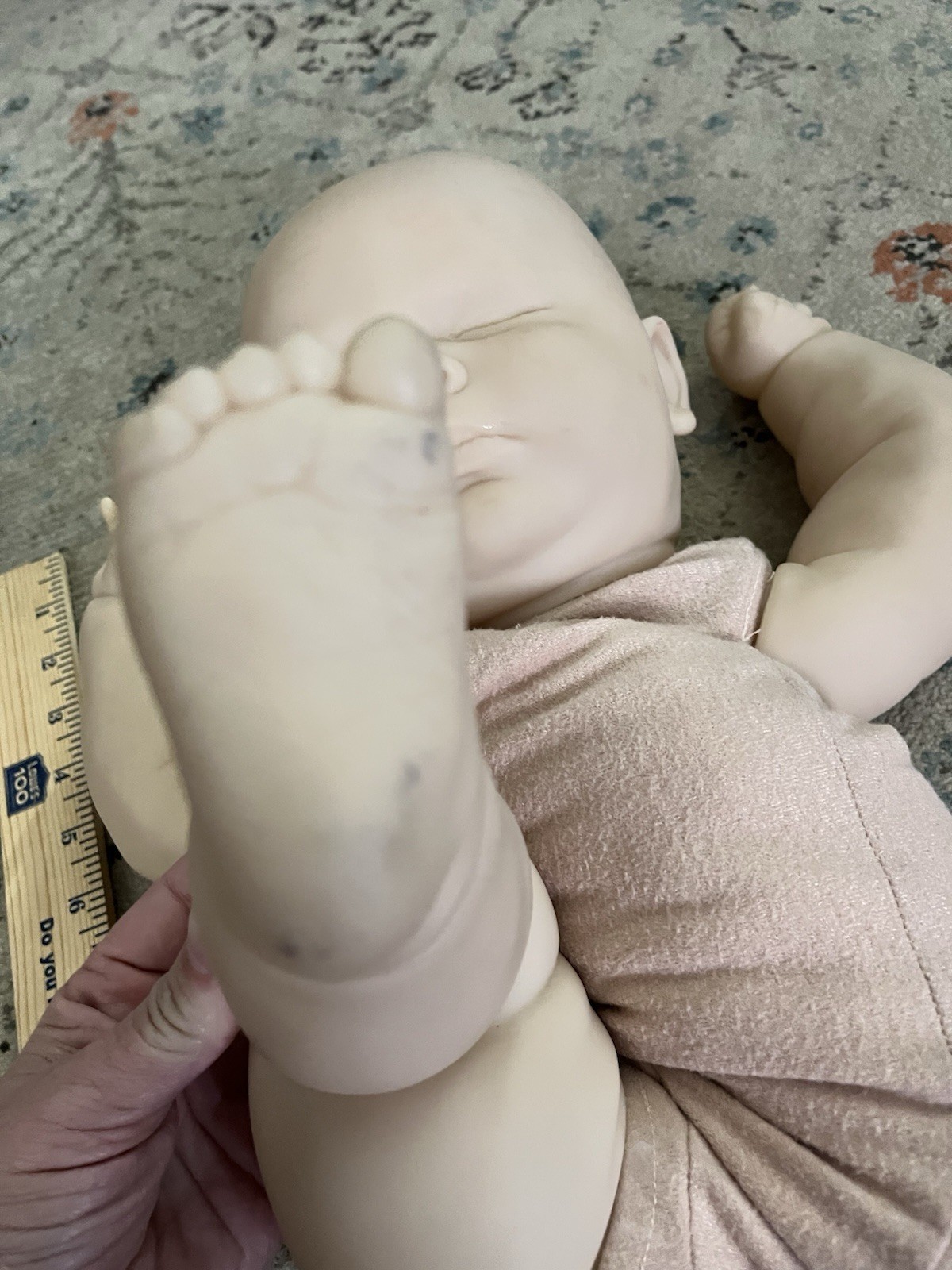 22" Reborn Baby Doll Kit Unpainted Blank Mold Flesh color | eBay