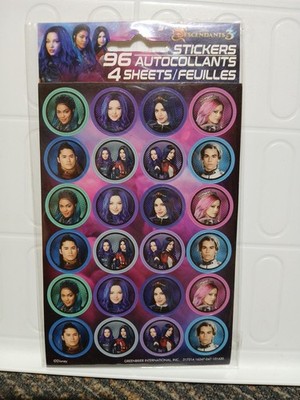 DESCENDANTS 3 BY DISNEY STICKER COLLECTION WITH 96 BEAUTIFUL STICKERS ...