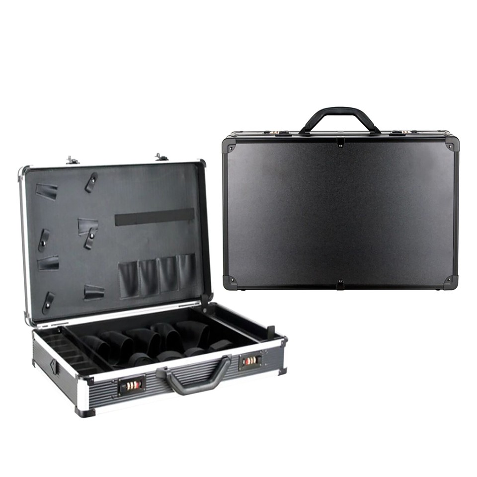 Barber Stylist Suitcase + Code Lock Barber Tool Carrying Case Organizer ...
