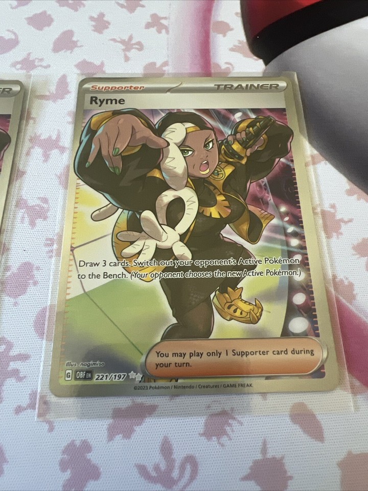 Ryme 221/197 Obsidian Flames Full Art Trainer Pokemon TCG Card NM | eBay