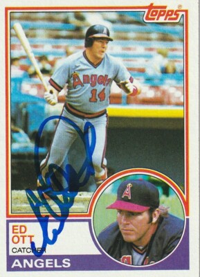 ED OTT CALIFORNIA ANGELS SIGNED 1983 TOPPS CARD #131 | eBay