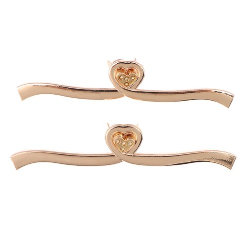 Metal Rotary Lock Bag Hardware Heart Shape DIY Woven Bag Twist Lock ...
