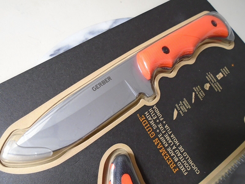 Gerber Freeman Guide Fixed Blade Knife Vital Saw 2 Pc Hunter Set Orange ...