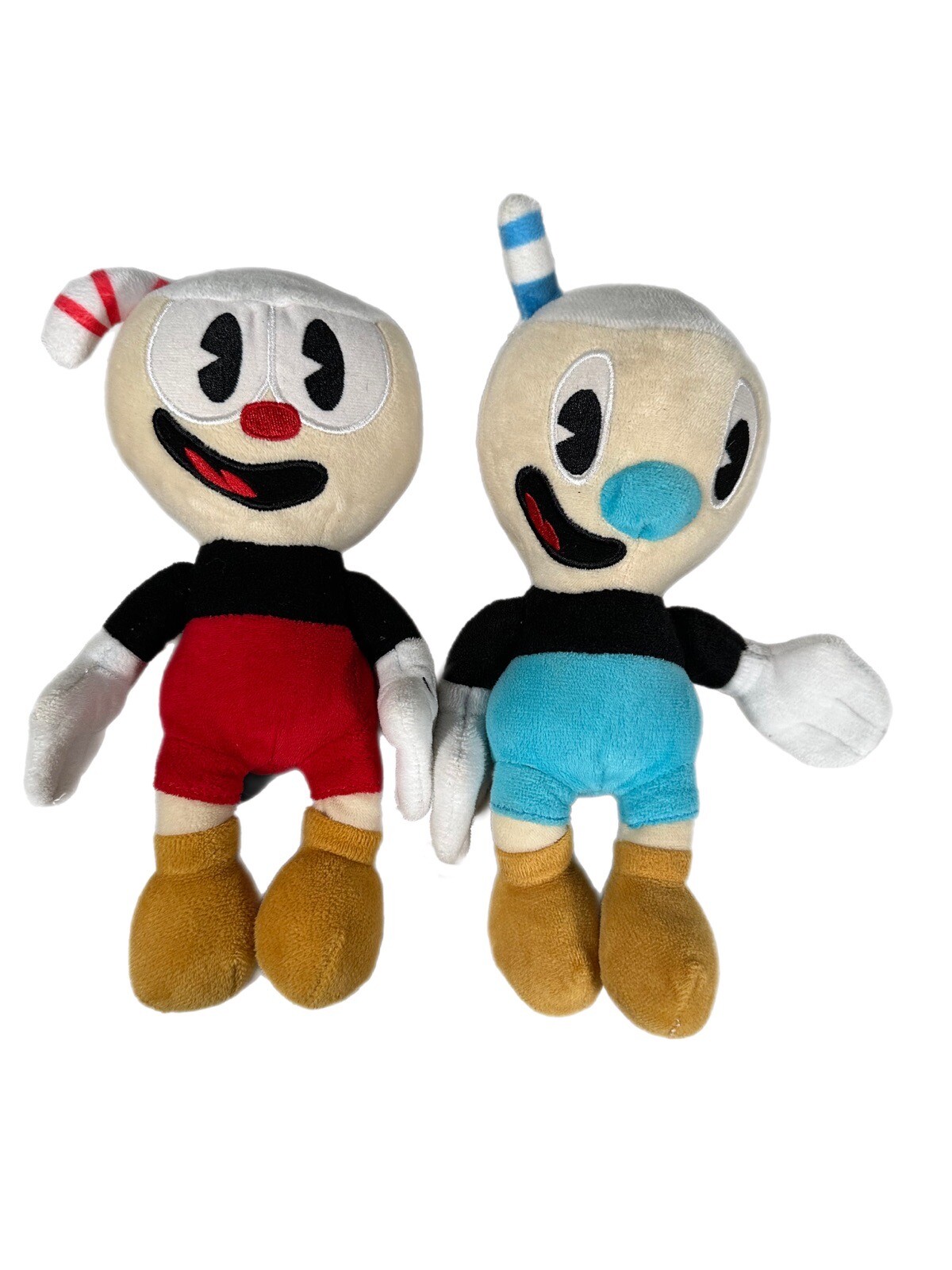 Cuphead and Mugman Plush Mecup Brocup Figure Plush Stuffed Set - 10 ...