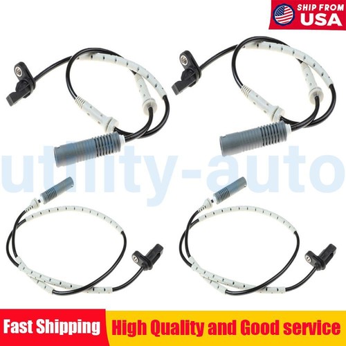 4pcs Front+Rear Left+Right ABS Wheel Speed Sensor for BMW E82 E90 135i ...