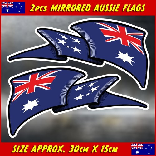 Aussie Flag Large Sticker MOTOCROSS BIKE MX UTE JDM DRIFT AUSSIE 4x4 ...