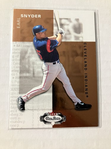 2002 Fleer Box Score First Edition Baseball Card #153 Earl Snyder RS ...