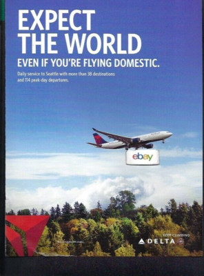 DELTA AIRLINES 2015 AIRBUS A330 LANDING SEATTLE EXPECT THE WORLD 114 ...