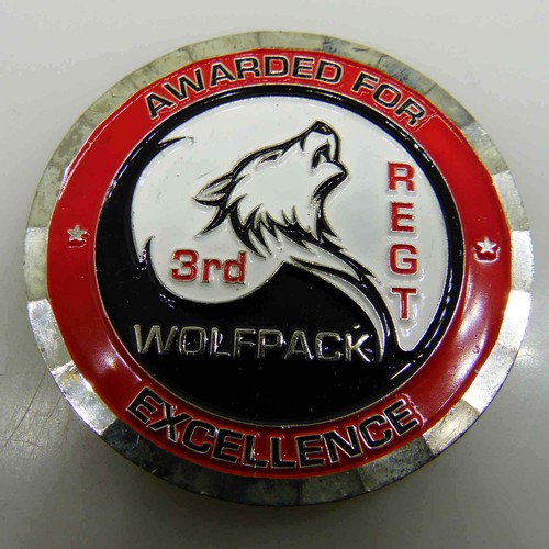 3RD REGT WOLFPACK CHALLENGE COIN | eBay