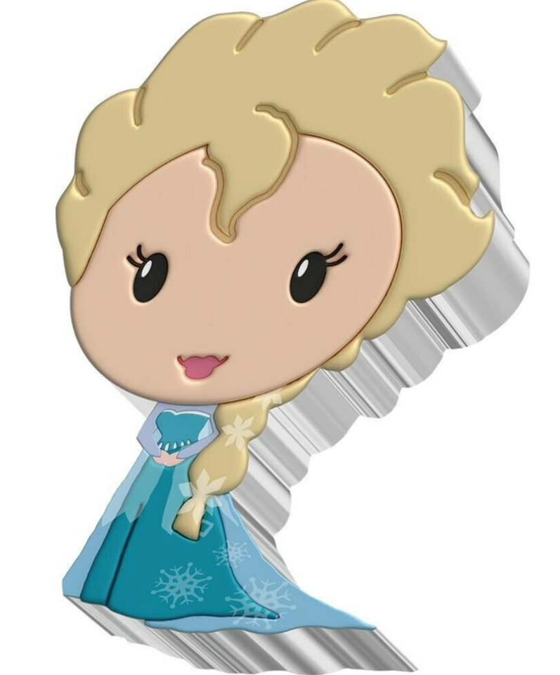 2021 Chibi Coin - Disney Princess Series Frozen Elsa 1 oz Silver Coin ...
