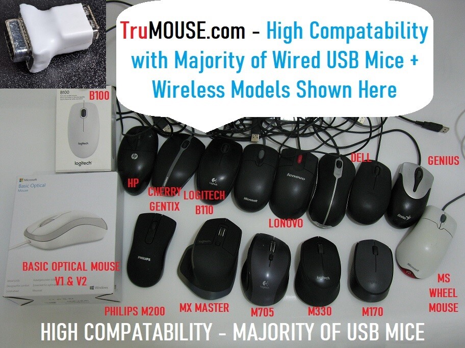 TruMouse True USB Atari ST Mouse Adapter - White Version - STFM, STE ...