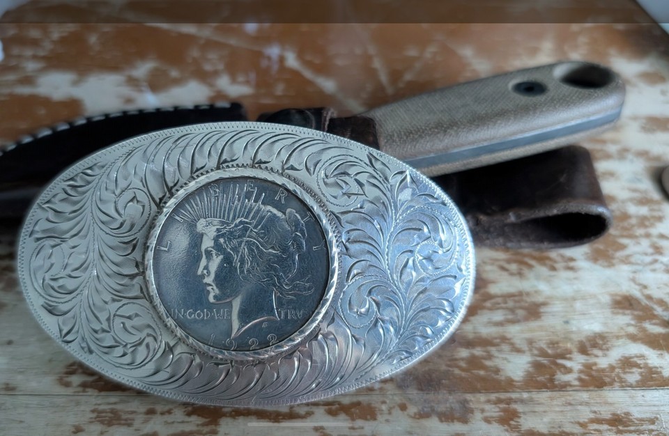 Robert W. Boyd Reno Nevada Sterling Silver Dollar Belt Buckle | eBay