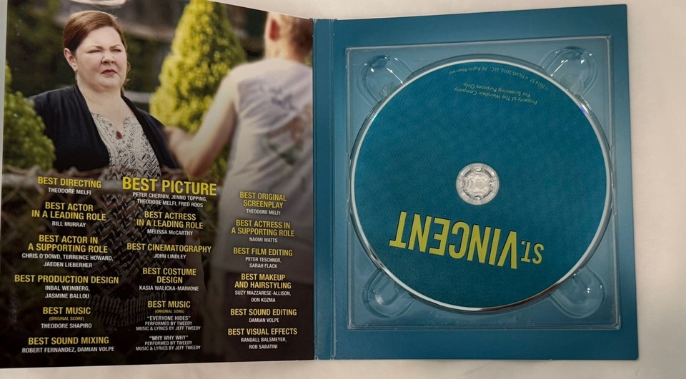 Bill Murray Autograph Signed St. Vincent DVD Emmy Consideration | eBay