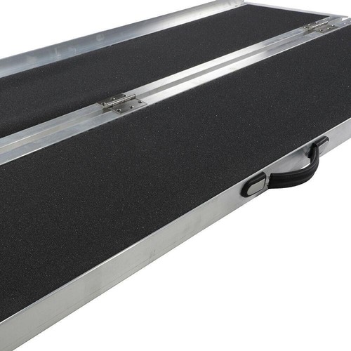 72" Briefcase Folding Aluminum Load Non-slip Portable Wheelchair Ramp ...