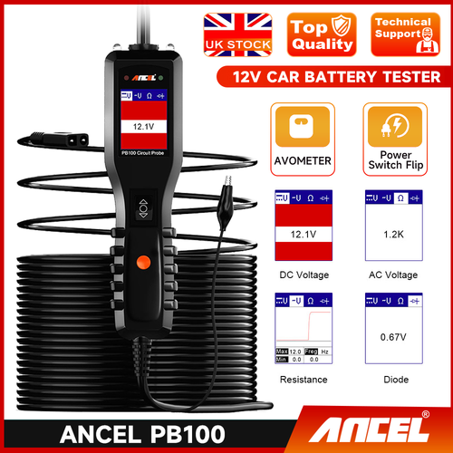 ANCEL PB100 Auto Battery Probe Circuit Tester Power Diagnostic Scanner ...