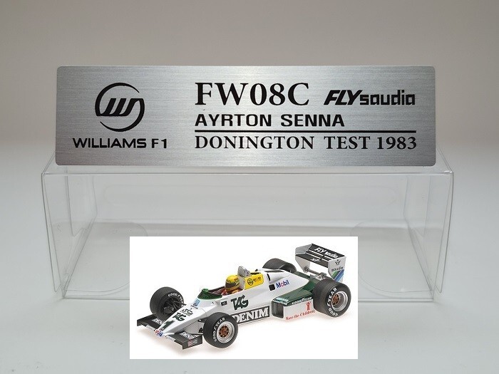 1/18 Ayrton Senna F1 Metal Name Plate Plaque fof Minichamps Autoart etc ...