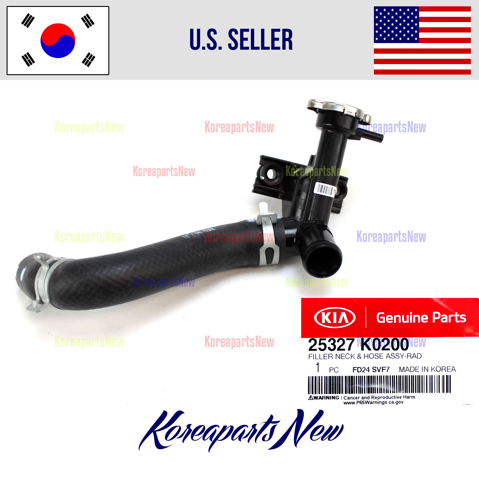 2.0L Engine Radiator Coolant Filler Neck 25327K0200 ⭐OEM⭐ for Kia Soul ...