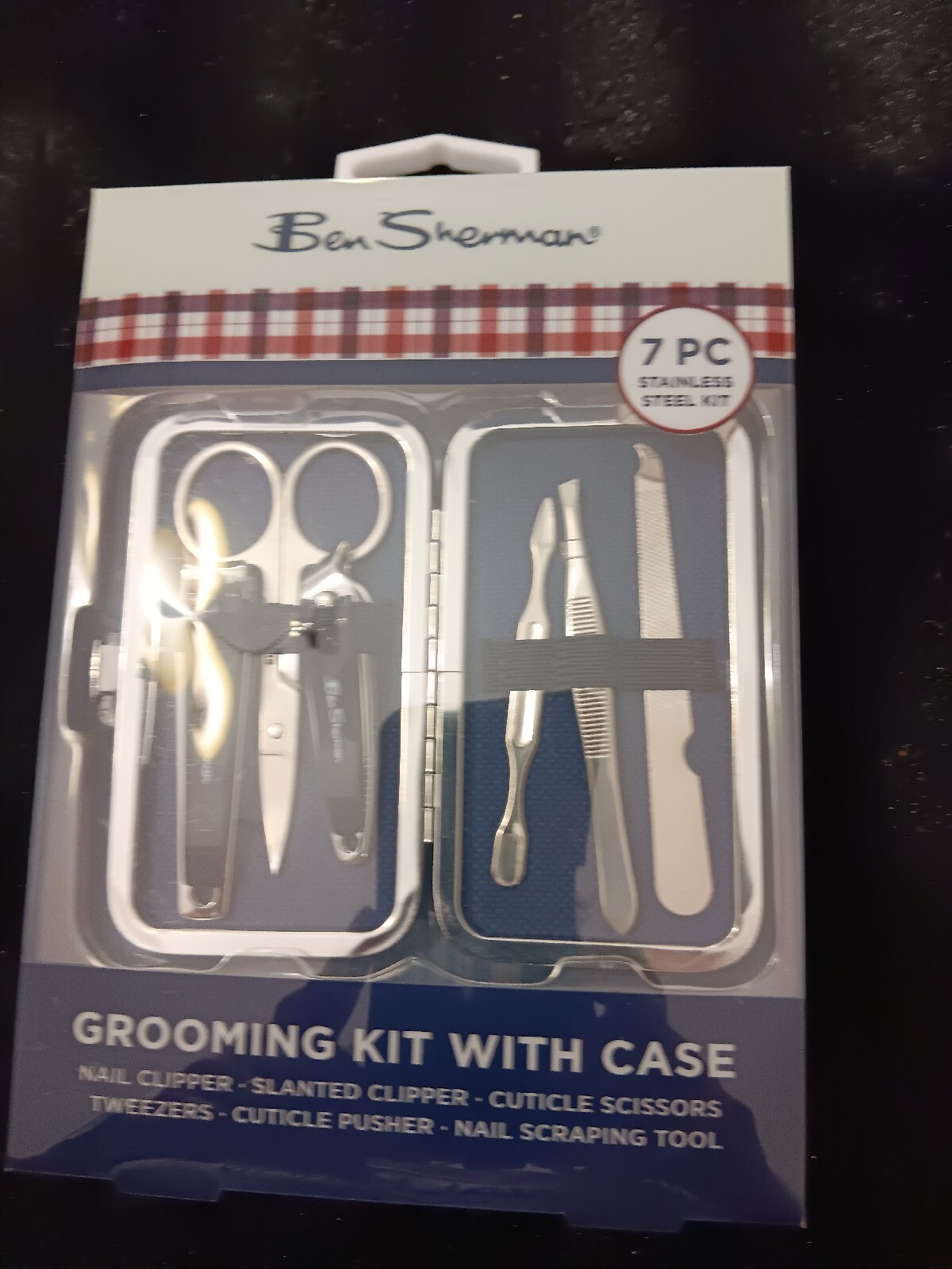 BEN SHERMAN MANICURE SET NAIL CLIPPERS TWEEZER FILE CUTICLE SCISSORS ...