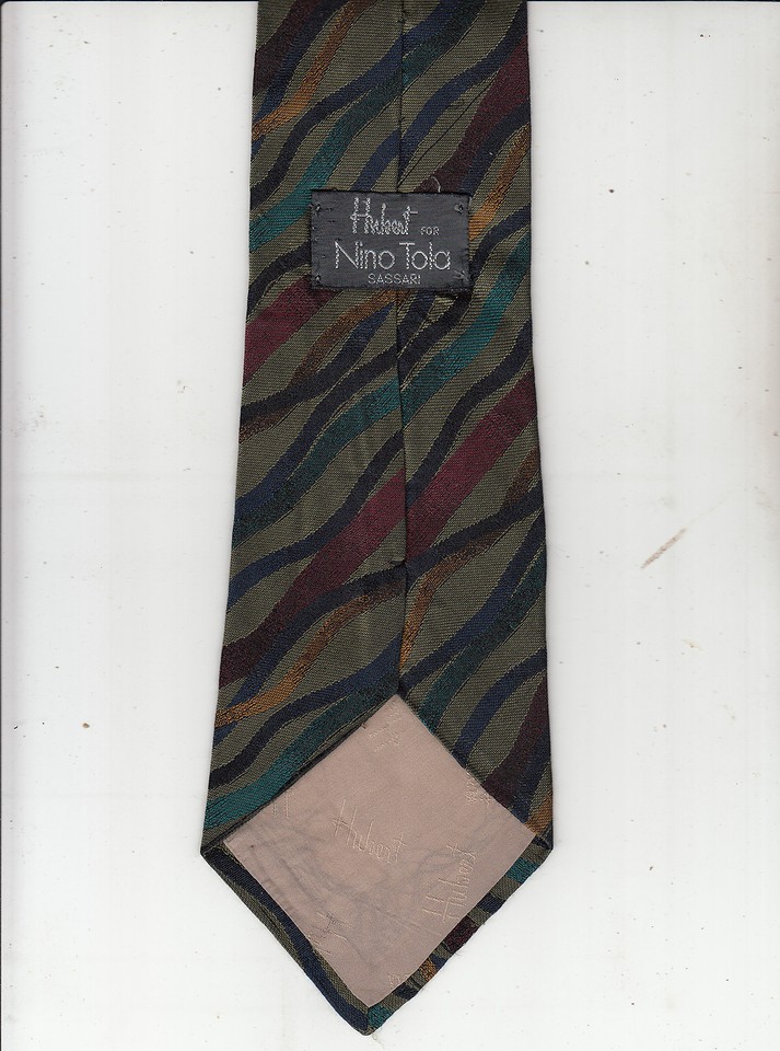 Hubert-Authentic-100% Silk Tie -Made In Italy-Hu42- Men's Tie | eBay